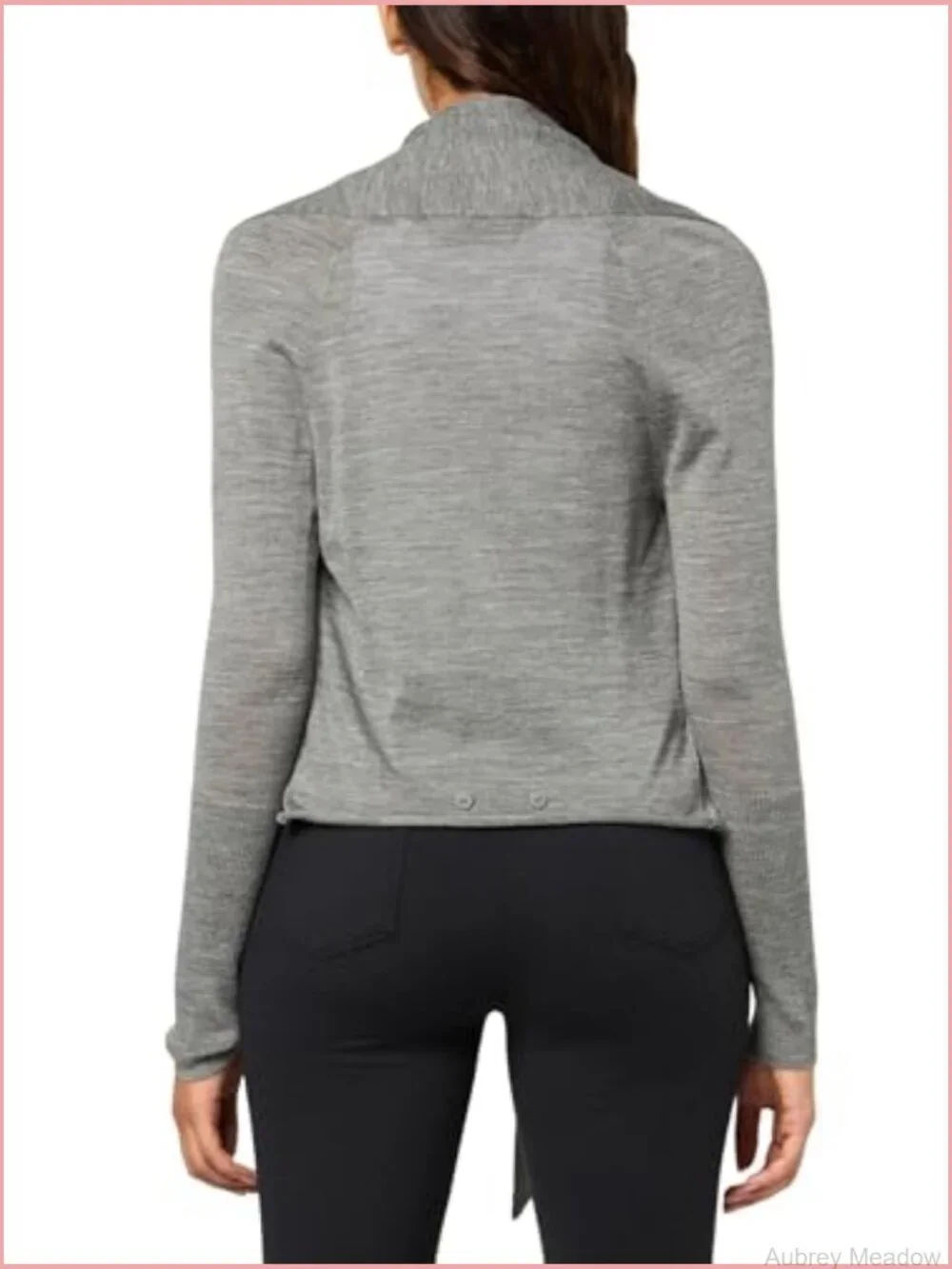 Sweaters | Waterfall Draped Relaxed Fit Long Sleeve Cardigan Merino ...